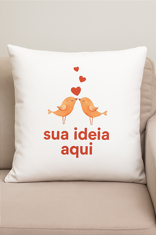 Almofada Personalizada Presente Brinde ou Mimo 45x45cm - Binnatex ...