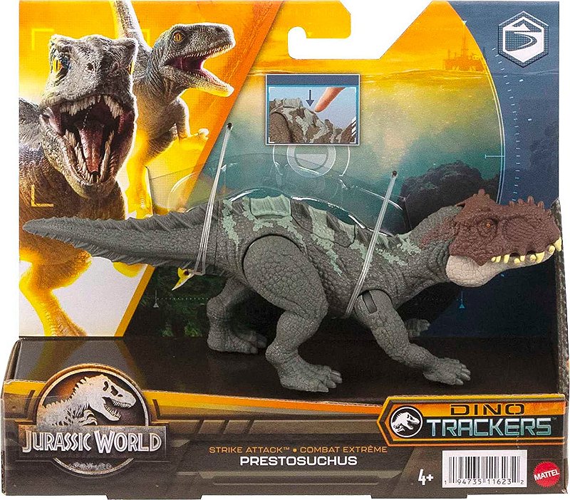 PRESTOSUCHUS MATTEL ATAQUE EXTREMO DINO TRACKERS JURASSIC WORLD DOMINI ...