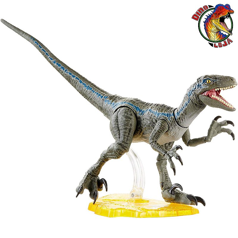 VELOCIRAPTOR BLUE AMBER COLLECTION JURASSIC WORLD MATTEL - Dinoloja - A ...