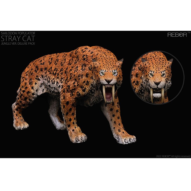 SMILODON POPULATOR STRAY CAT REBOR - VERSÃO SELVA - TIGRE-DENTES-DE-SA ...