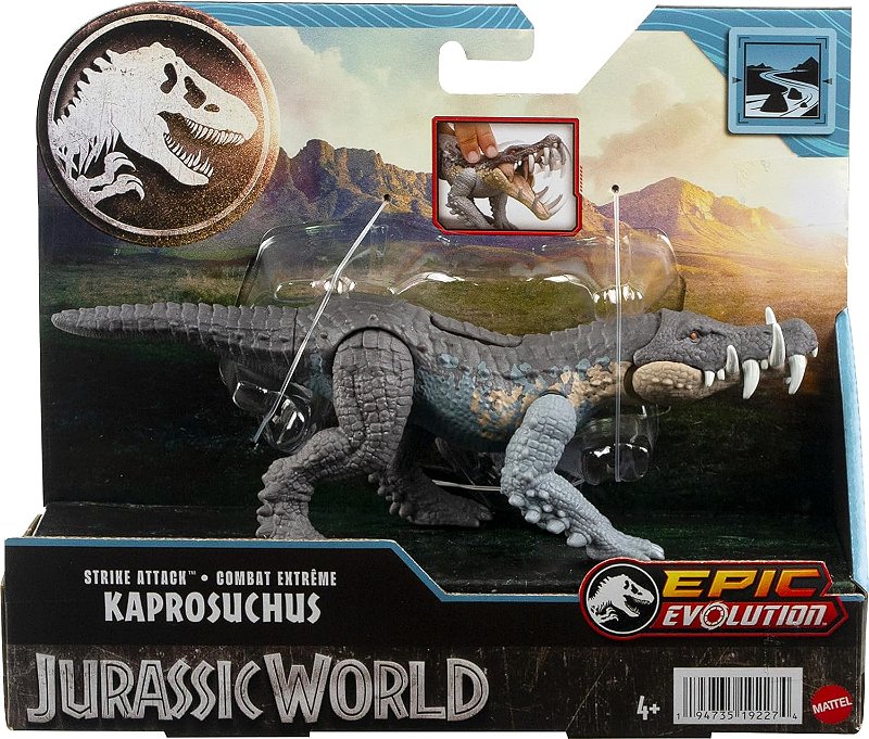 KAPROSUCHUS MATTEL ATAQUE EXTREMO EPIC EVOLUTION JURASSIC WORLD ...