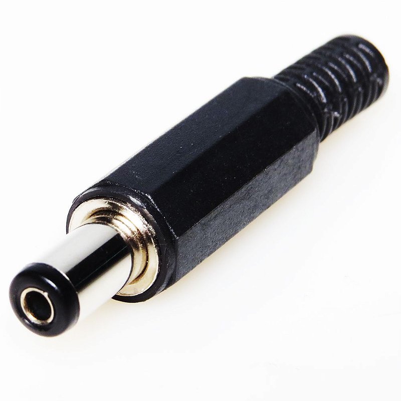 Plug P4 - Macho - 2,1 x 5,5mm - AutoCore Robótica - Arduino em ...