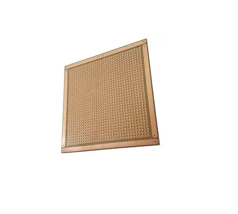 Placa Perfurada Face Simples 10x10cm | AutoCore Robótica - AutoCore ...