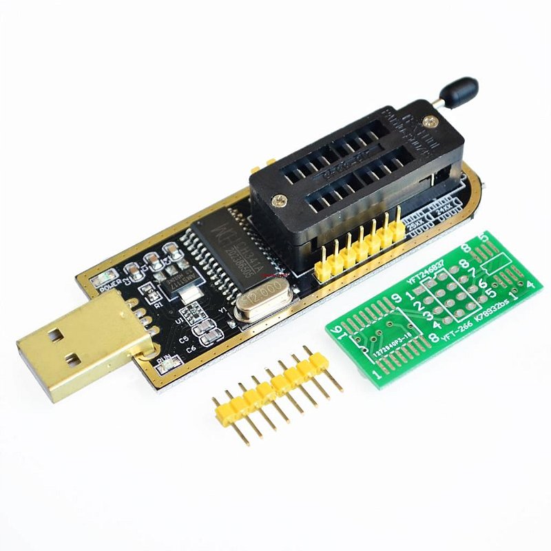 Gravador USB EEPROM Bios CH341SPI Flash - AutoCore Robótica - Arduino ...
