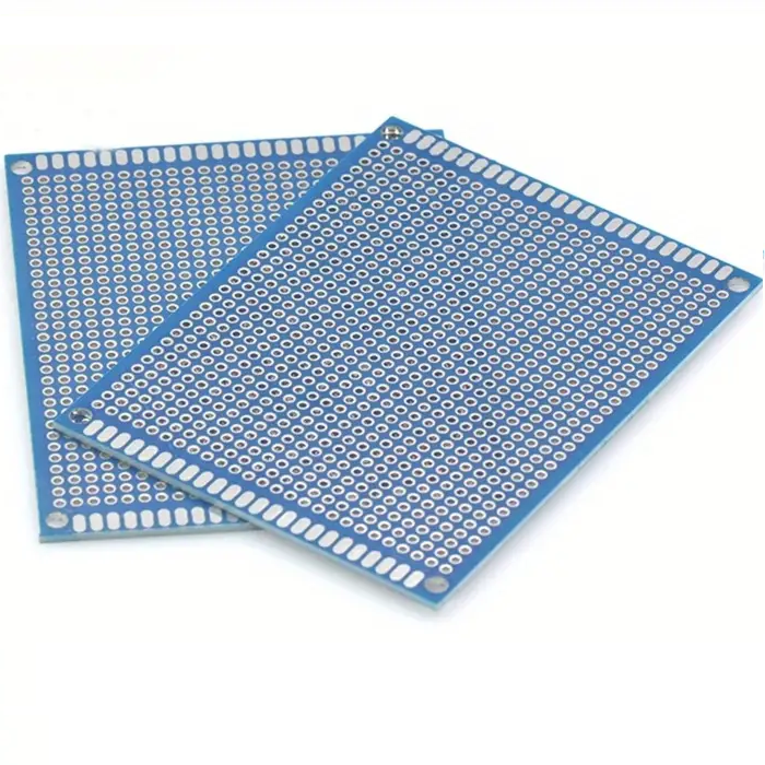 Placa Perfurada Dupla Face 8x12cm - Azul - AutoCore Robótica - Arduino ...