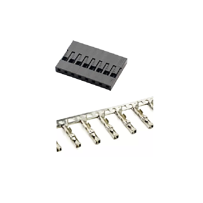 Conector Alojamento Dupont 8 Vias Fêmea com Crimps - AutoCore Robótica ...