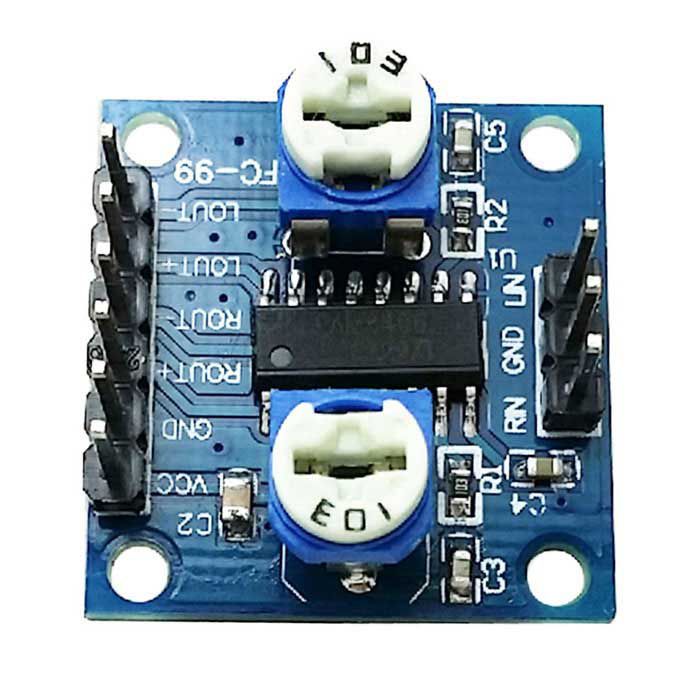 Módulo Amplificador de Áudio Som PAM8406 5W + 5W com Ajuste de Volume ...