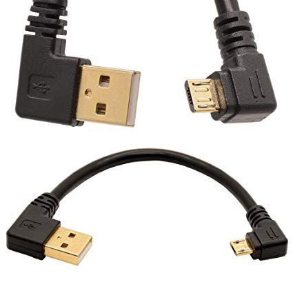 Cabo de Dados Micro Usb em L 90º Curvado | AutoCore - AutoCore Robótica ...