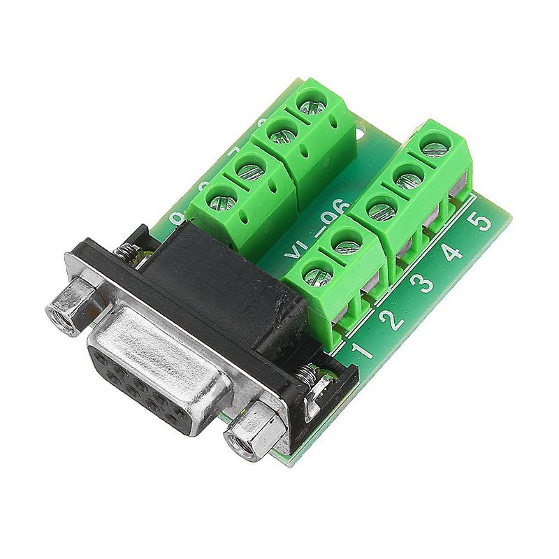 Módulo DB9 Fêmea para Borne RS232 Serial - AutoCore Robótica - Arduino ...