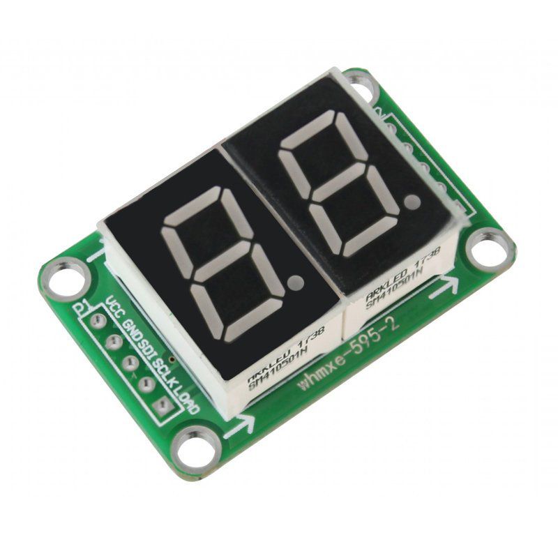 Módulo Display 7 Segmentos 2 Dígitos com 74HC595 - AutoCore Robótica - Arduino em Fortaleza ...