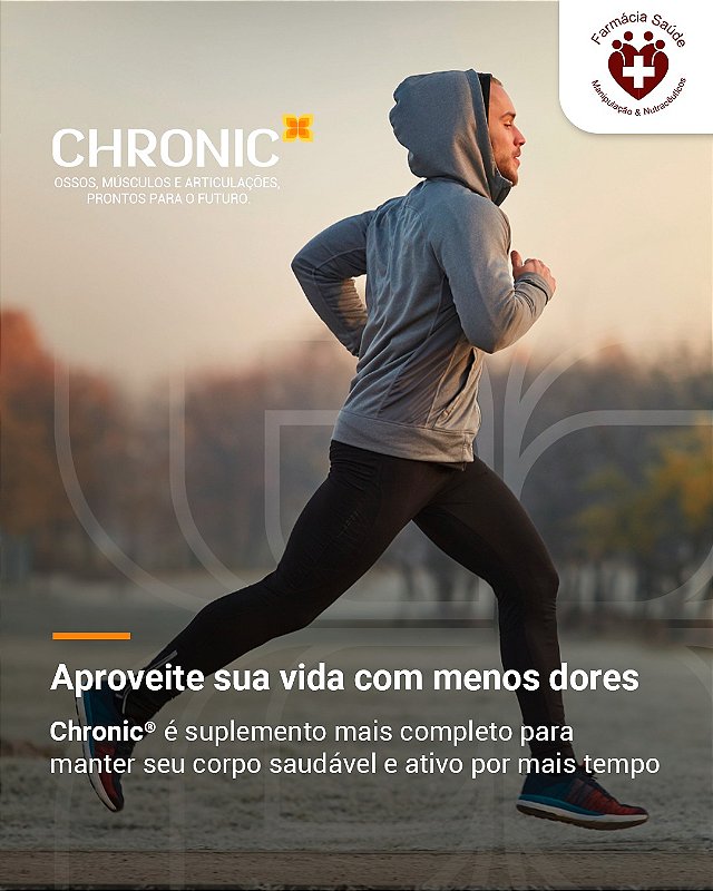 Chronic ® 500mg 90 Cápsulas - FarmáciaSaúde | Farmácia de Manipulação