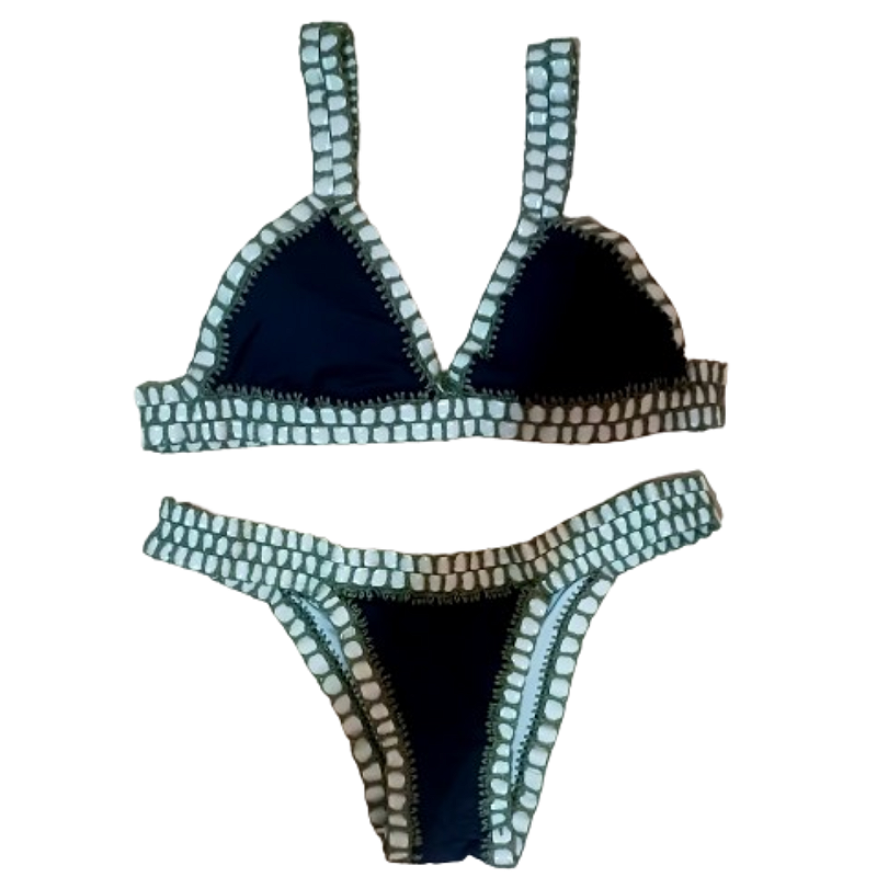 Biquíni em Crochê Danni tendência verão elegante 2024 moda praia ...