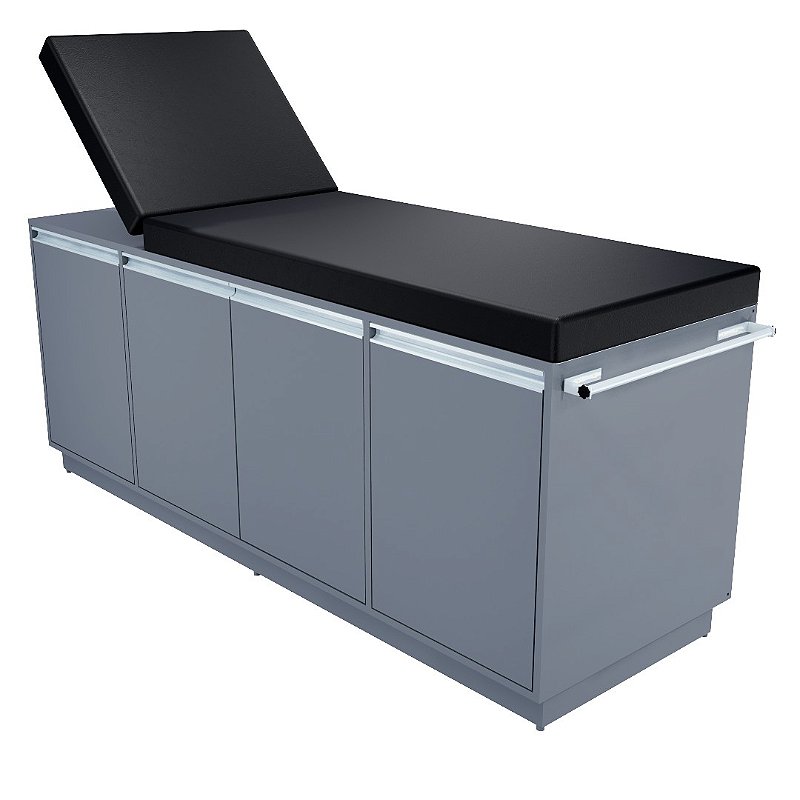 Maca fixa com balcão para clínica, Maca com escada, Maca com suporte ...