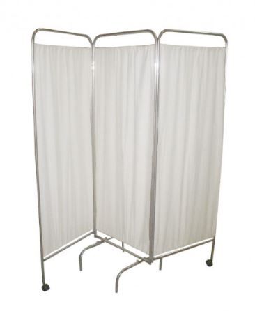 Biombo Triplo Hospitalar em Aço Inox - Medical Company