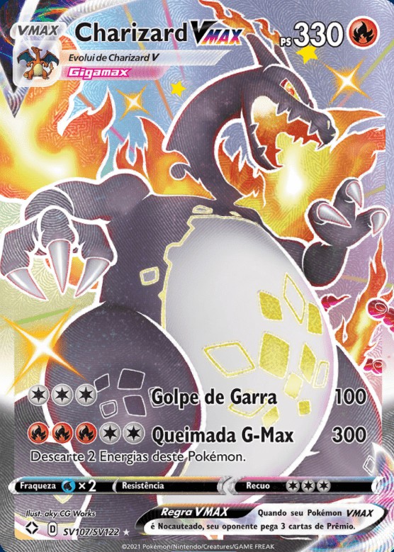 Charizard-VMAX (SV107/SV122) - Carta Avulsa Pokemon - Planeta Nerd-Geek