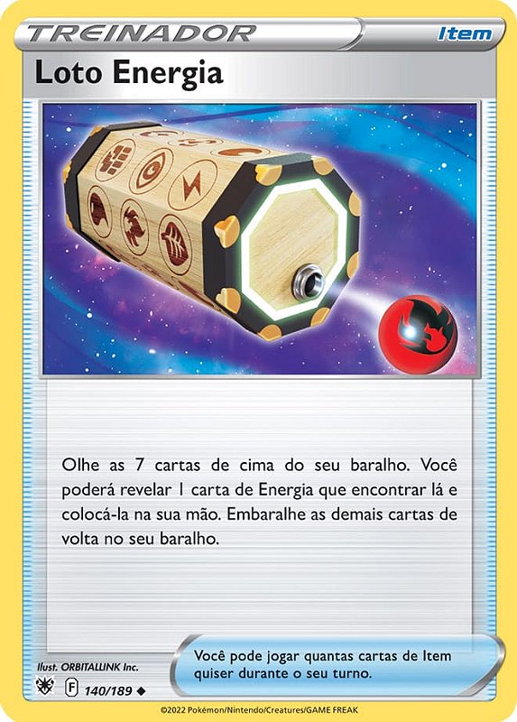Loto Energia / Energy Loto (140/189) - Carta Avulsa Pokemon - Planeta ...