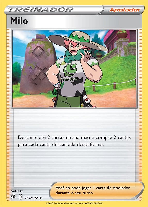 Milo (161/192) REV FOIL - Carta Avulsa Pokemon - Planeta Nerd-Geek