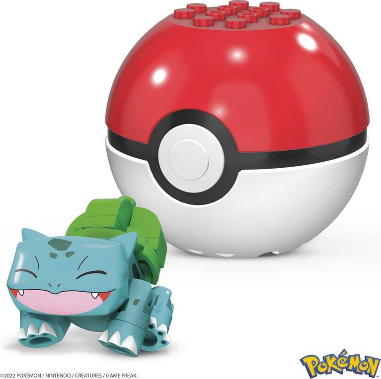 Bulbasaur e Pokebola - Mega brands Pokémon (30 peças) - Planeta Nerd-Geek