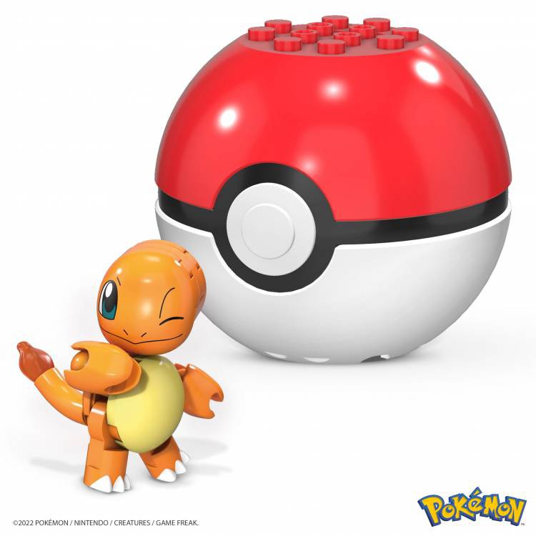 Charmander e Pokebola - Mega Brands Pokémon (16 peças) - Planeta Nerd-Geek
