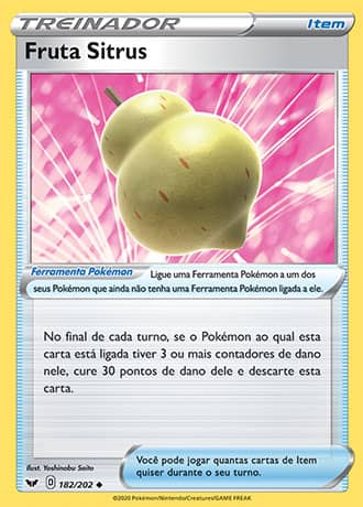 Fruta Sitrus / Sitrus Berry (182/202) REV FOIL - Carta Avulsa Pokemon ...