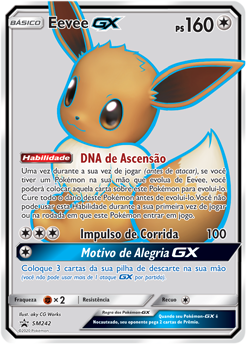 Eevee-GX (SM242) - Carta Avulsa Pokemon - Planeta Nerd-Geek