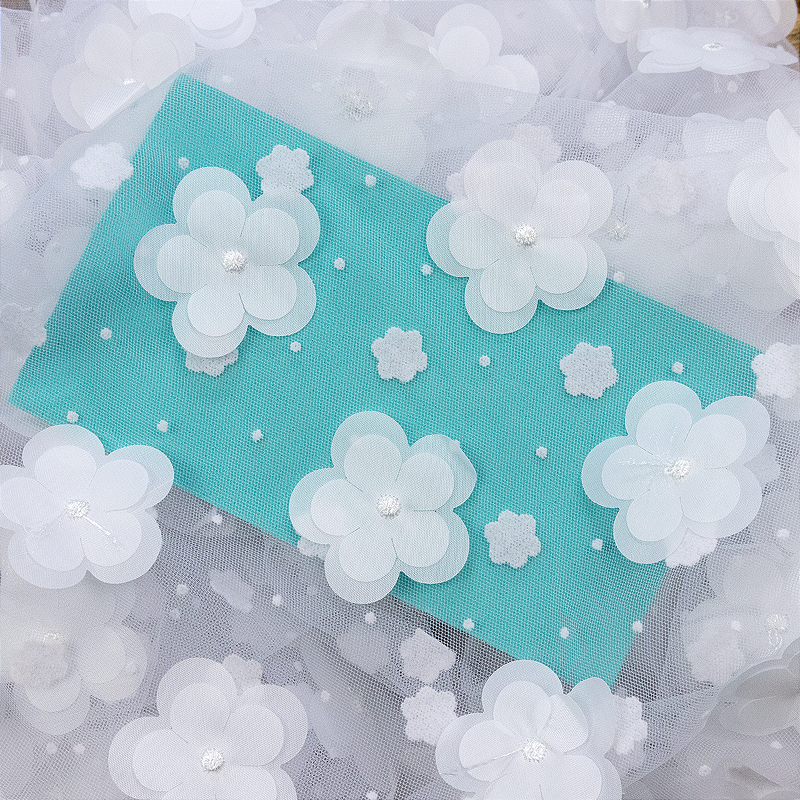 Poá Flor 3D CH-4279 - CIEL RENDAS - Renda Guipir, Aplicações, Filó e ...