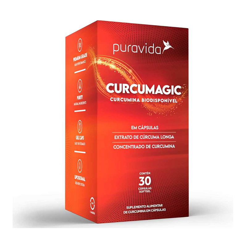 Curcumagic Curcumina Biodisponível em Cápsulas - 30 Caps - Pura Vida ...