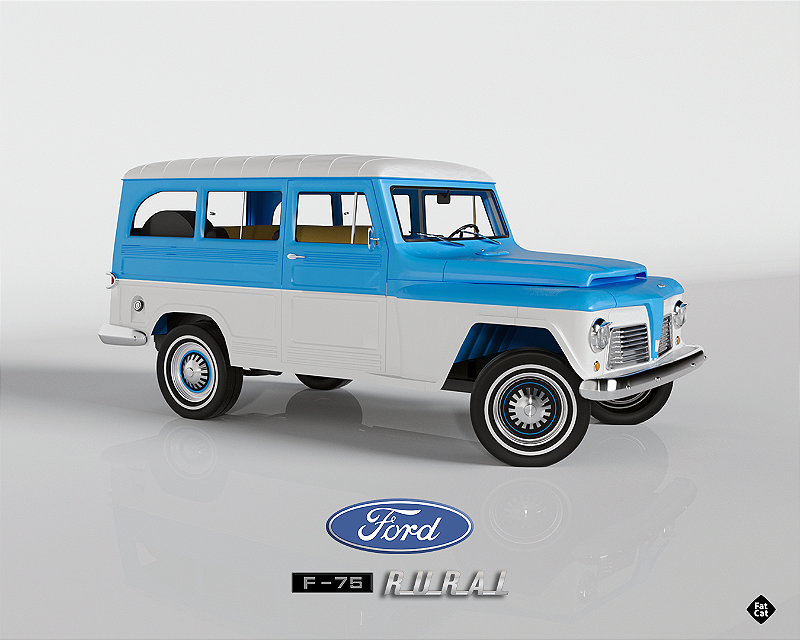 Poster Colecionável • FORD-F-75-Rural SW - FatCat Store - Presentes ...