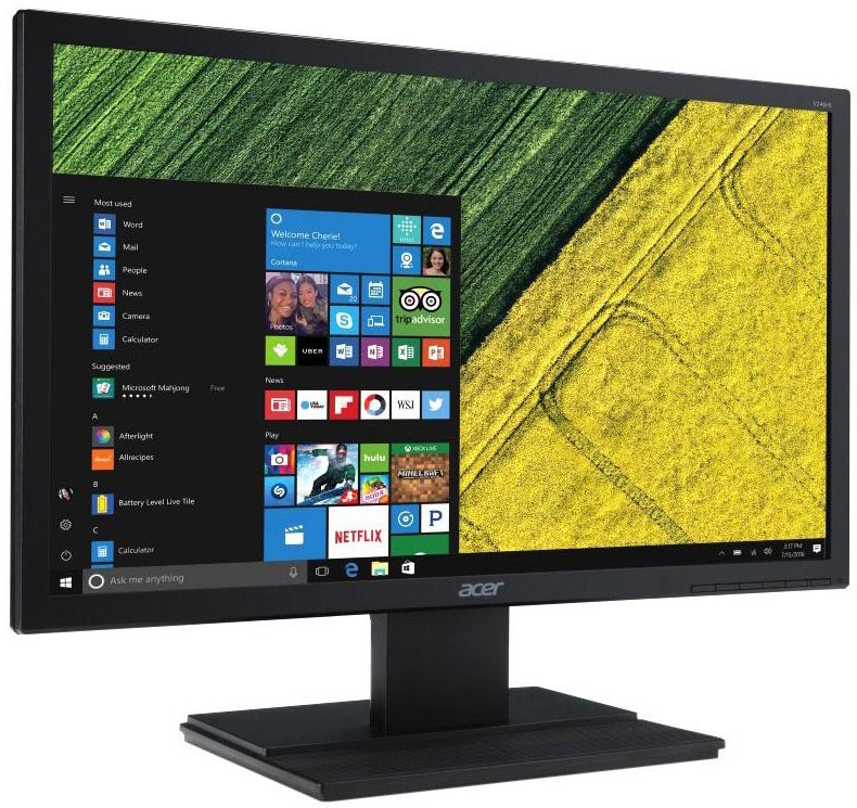 MONITOR ACER 23.6" LED FULL HD HDMI/VGA/DVI V246HQL - Evolutek ...