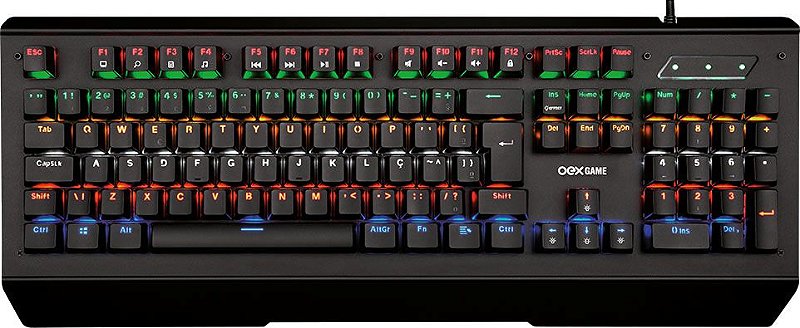 TECLADO MECÂNICO OEX ZORD RGB SWITCH BLUE TC604 - Evolutek Informática ...