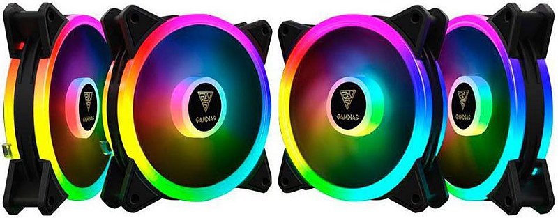 KIT 04 FAN GAMDIAS AEOLUS 120MM RGB M2-1204R - Evolutek Informática | O ...