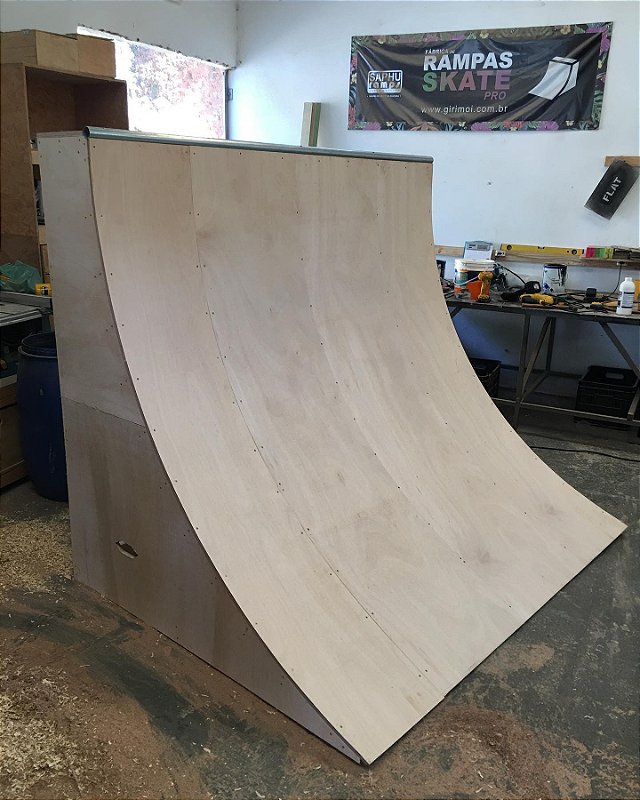 PAREDE CURVA GUERREIRO NINJA AMERICANO (KIDS) - SAPHU RAMPS - Skate Modules