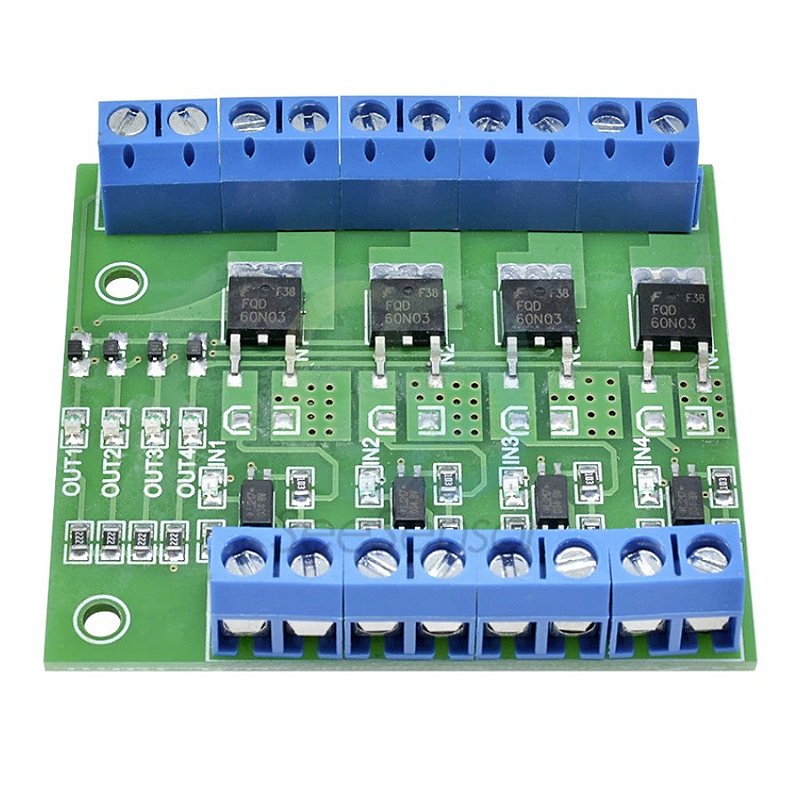 MODULO OPTOACOPLADOR ARDUINO PARA CLP MOSFET 24V 5A - 4hobby Indústria ...