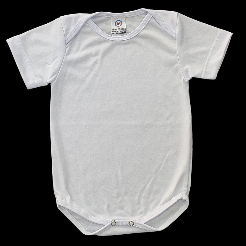 Body para sublimação branco manga curta 100% poliéster Premium - BMA ...
