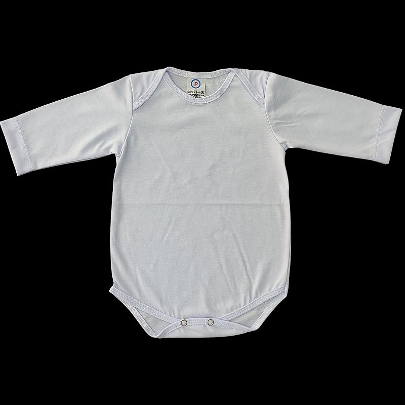 Body para sublimação branco manga longa 100% poliéster Premium - BMA ...