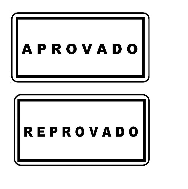 Etiqueta Adesiva Controle De Qualidade Aprovado, Reprovado, Testado - R ...