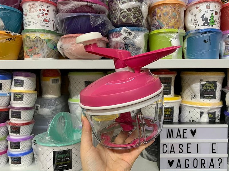 Tupperware Quick Chef 1,3 Litro Rosa - Mãe, Casei e Agora?-Tupperware!