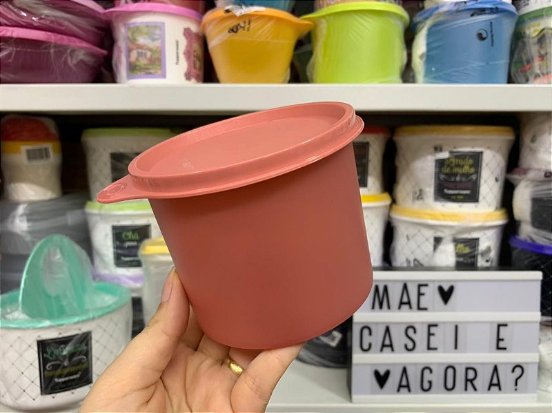 Tupperware Tupper Redondinha 500 ml Rosa - Mãe, Casei e Agora?-Tupperware!