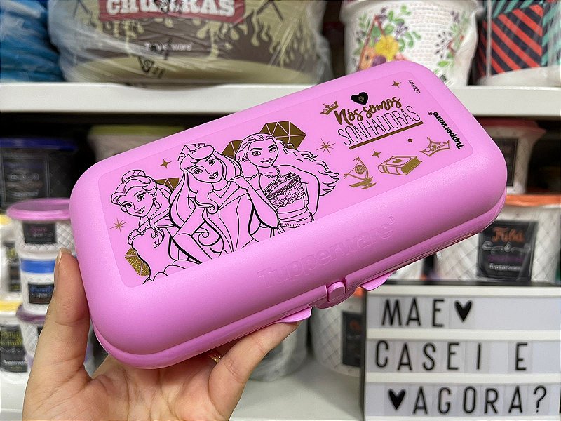 Tupperware Tupper Snack Grande Princesas - Mãe, Casei e Agora?-Tupperware!