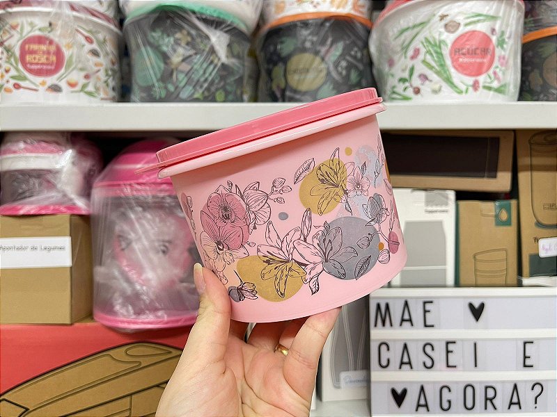 Tupperware Tupper Caixa 1,1 Litros Orquídeas - Mãe, Casei e Agora ...