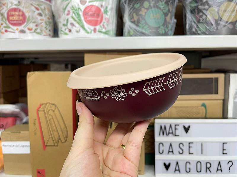 Tupperware Tigela Toque Mágico 550 ml Rustic - Mãe, Casei e Agora ...