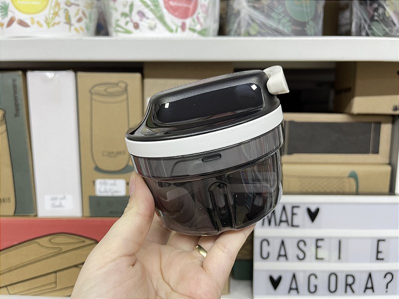 Tupperware Processador Turbo Chef Supersonic 300 ml Preto - Mãe, Casei ...