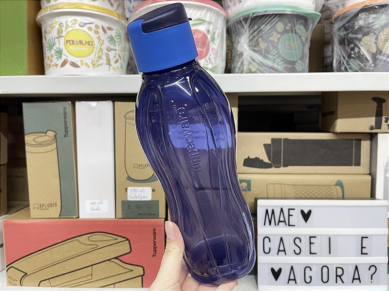 Tupperware Eco Tupper Plus 1 Litro Mar Profundo - Mãe, Casei e Agora ...