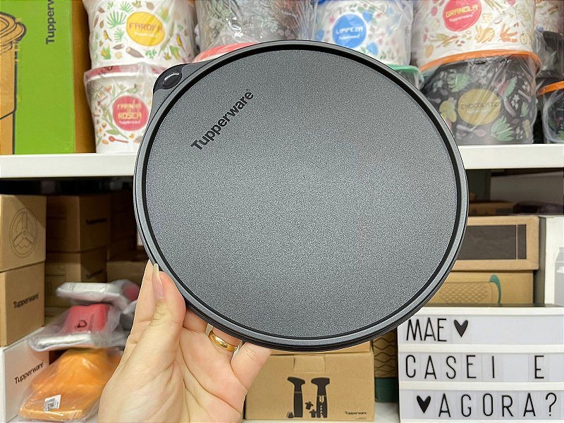 Tupperware Tampa para Tupper Caixa 5,5 L Plus - Preta - Mãe, Casei e ...