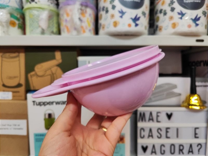 Tupperware Extra Mini Criativa 600 ml Rosa Claro - Mãe, Casei e Agora ...