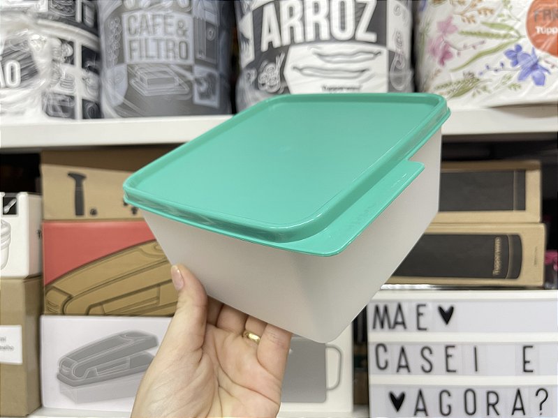 Tupperware Basic Line 1,2 Litros Turquesa - Mãe, Casei e Agora?-Tupperware!