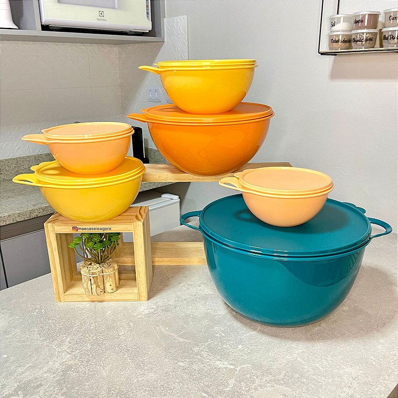 Tupperware Kit 6 Peças Critaiva Colorido - Mãe, Casei e Agora?-Tupperware!