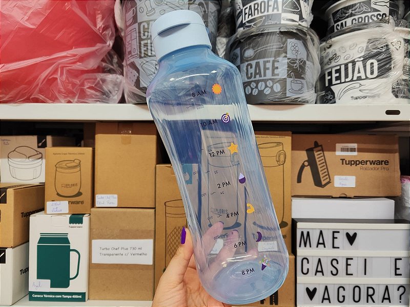 Tupperware Eco Tupper Plus 2 Litros AquaVibe Azul - Importada - Mãe ...