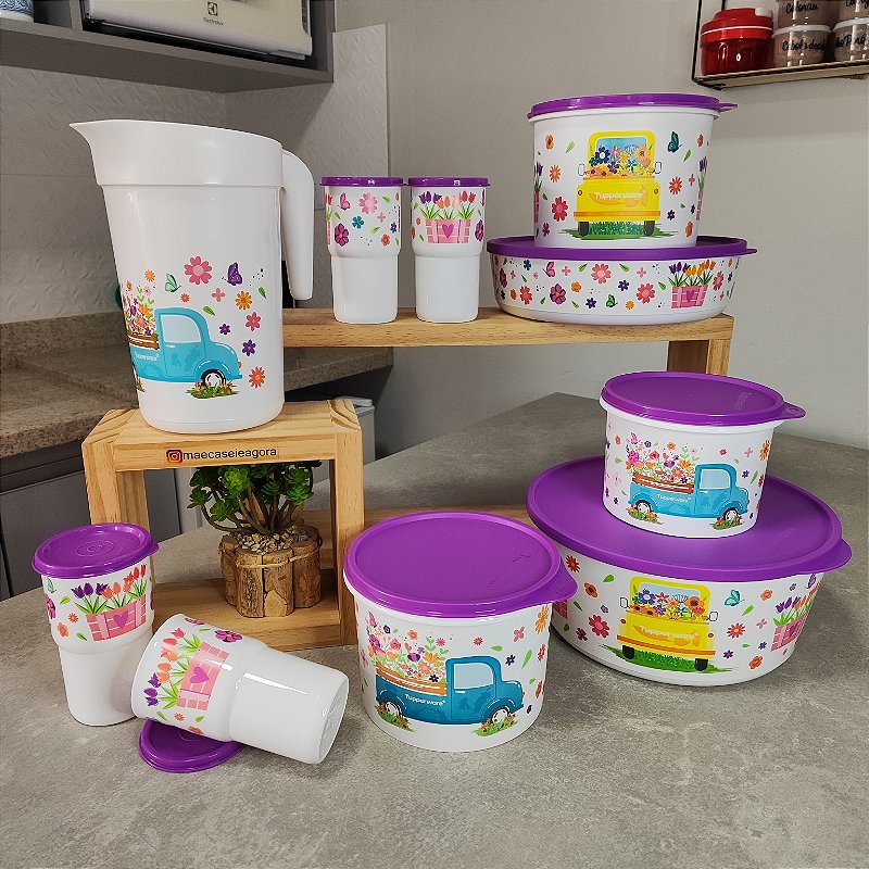Tupperware Kit 10 Peças Caminho das Flores - Mãe, Casei e Agora ...