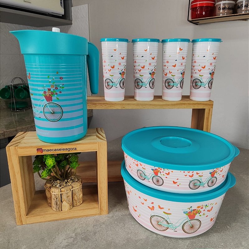 Tupperware Kit 7 Peças Ilúmina Bike - Mãe, Casei e Agora?-Tupperware!